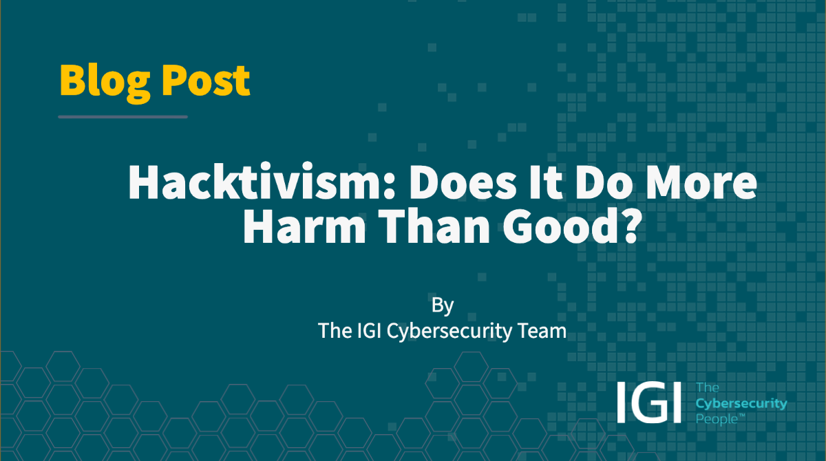 Hacktivism: Does It Do More Harm than Good?